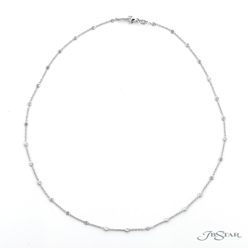JB Star Platinum Bezel Set Diamond Chain – Mias Fine Jewelry.